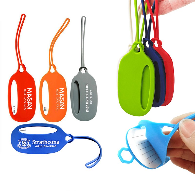 Coloured Silicone Luggage Tag - Sinovation Promotions