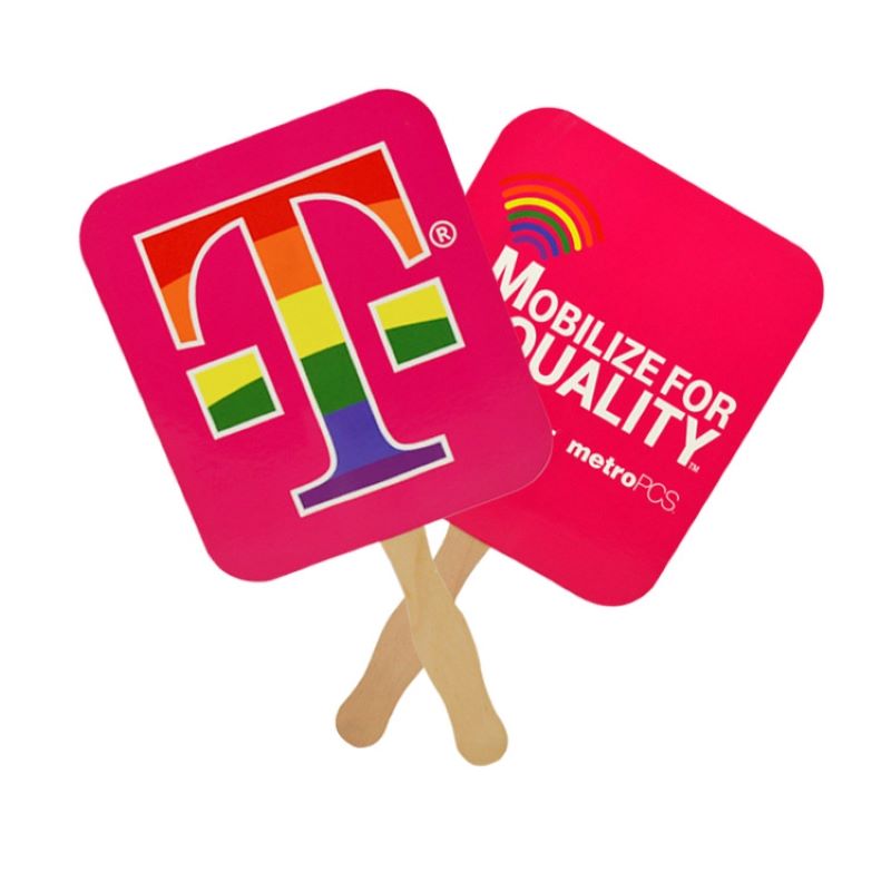 Cardboard Wooden Fans - Sinovation Promotions