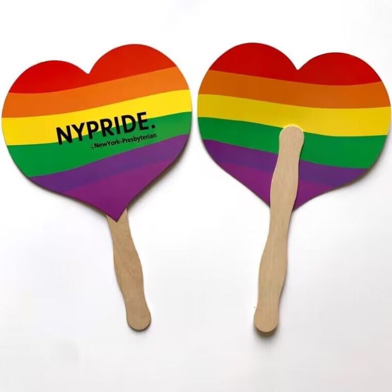 Cardboard Wooden Fans - Sinovation Promotions