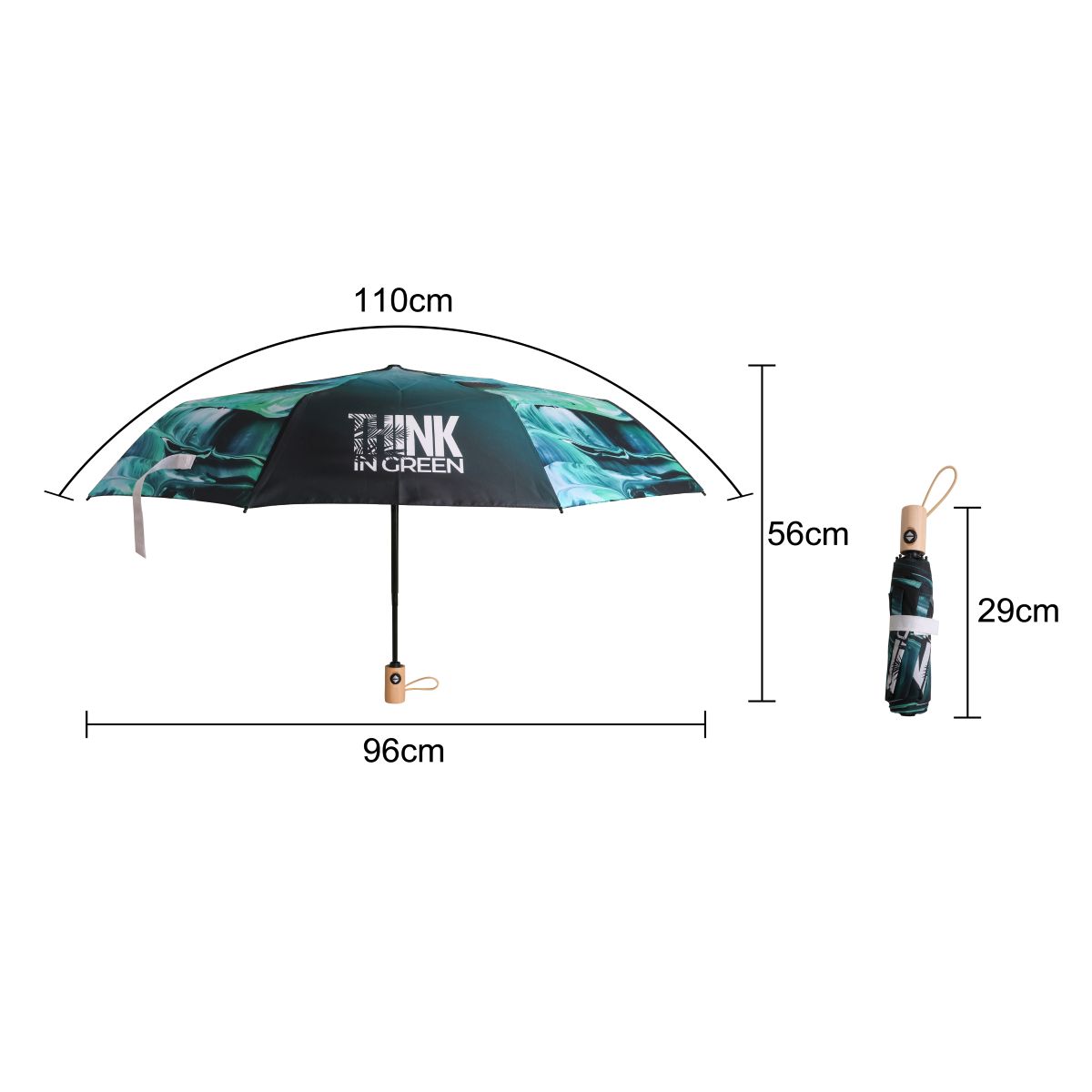 Triple Folding RPET Umbrella 21” - Sinovation Promotions