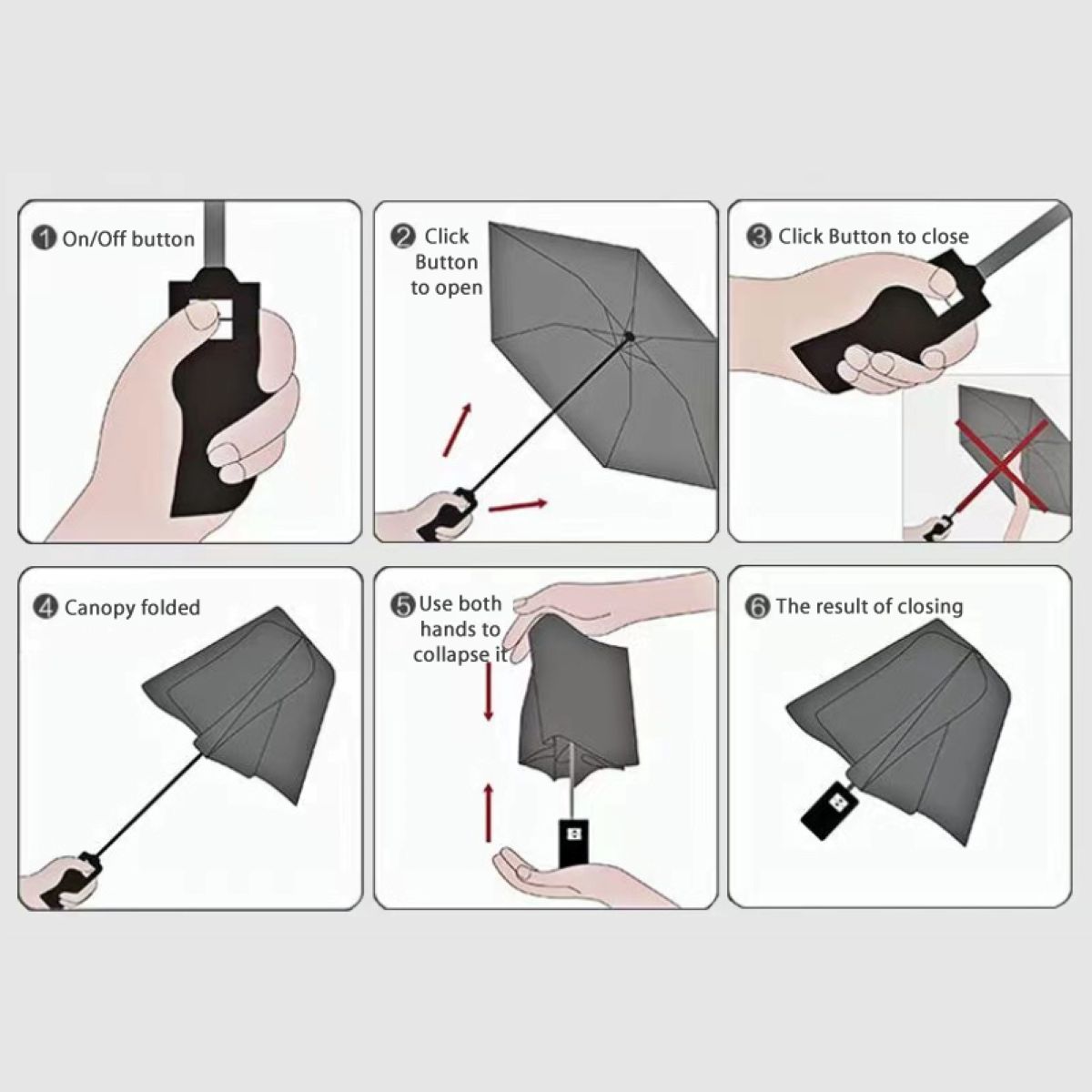 Triple Folding RPET Umbrella 21” - Sinovation Promotions